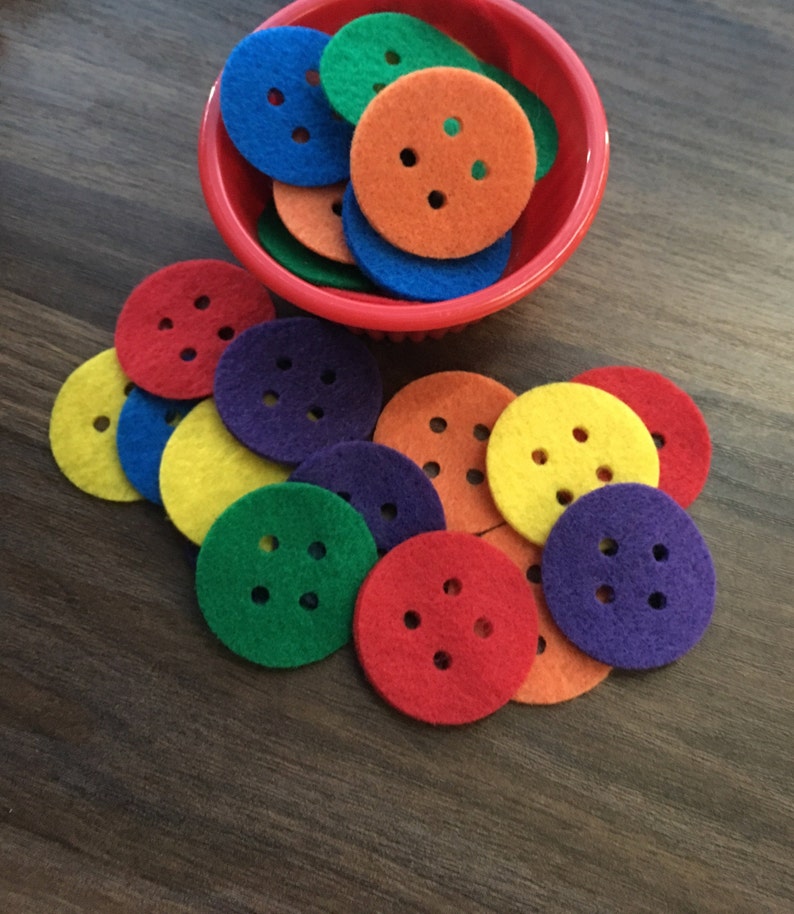 Felt Buttons 1.5 Inch Buttons for Crafts Projects Please - Etsy