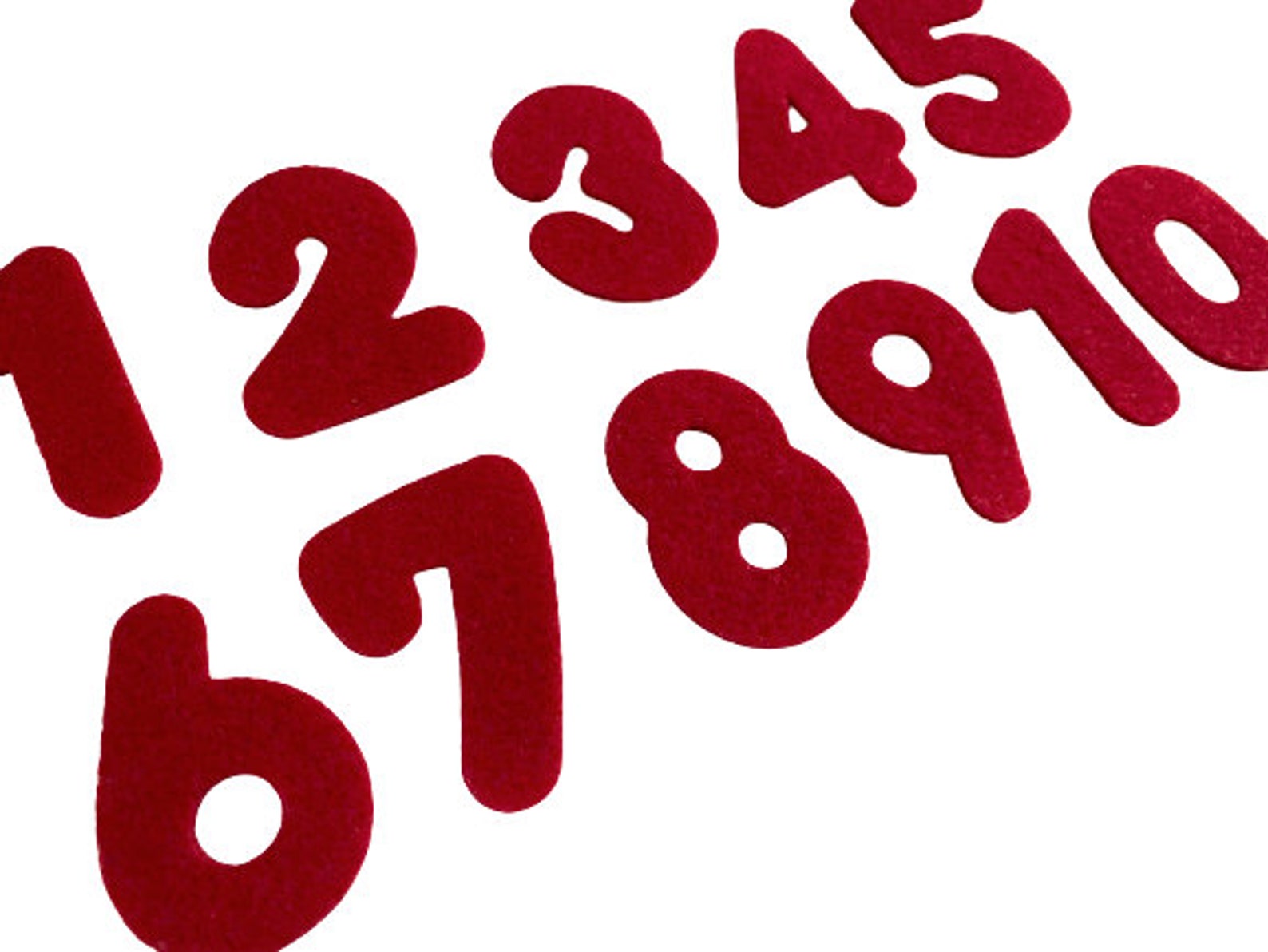 Preschool Number Set 2 Inch Felt Numbers 1-10 for Crafts - Etsy