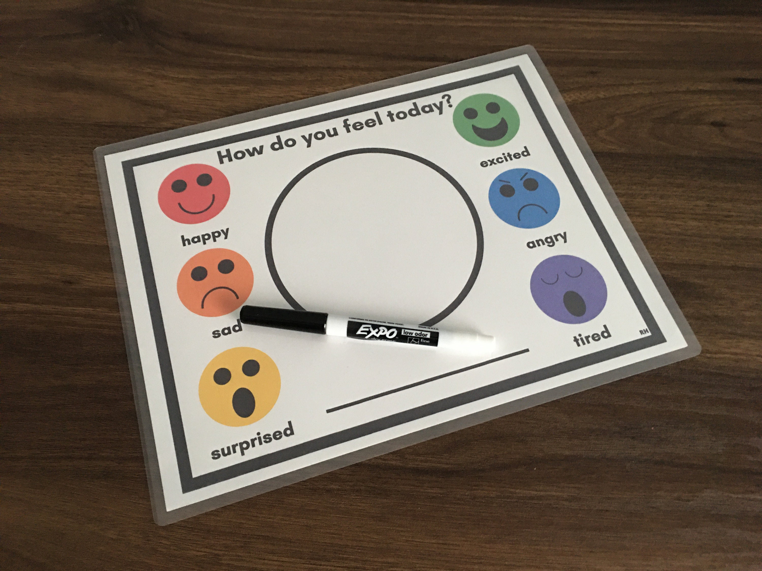 How do you feel today Emotions Feelings Activity Preschool | Etsy