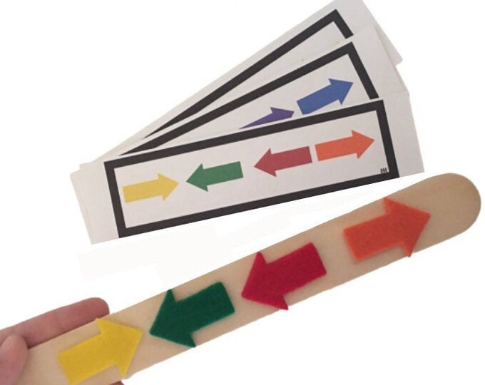 Pattern Game for Kids, Left Right Learning Toy, Laterality Activity ...