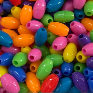 Rainbow Oat Bead Mix Oval Oat Rice Craft Beads 9mm Mini - Etsy