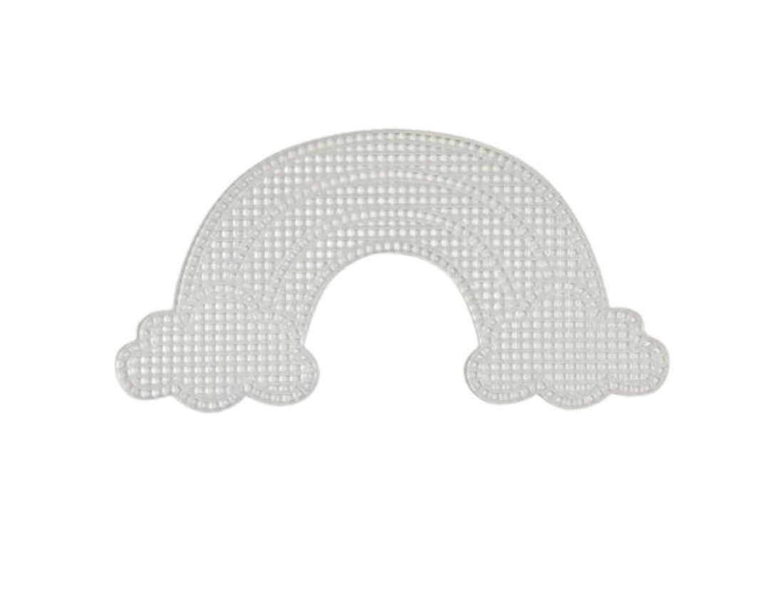 Rainbow Needlepoint Canvas, Plastic Needlepoint Canvas in Rainbow Shape ...