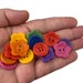 Mixed Rainbow Buttons for Kids, Bright Buttons for Preschool Crafts ...