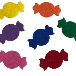 Felt Candy Shapes Colorful Candy Classroom Decor Halloween - Etsy