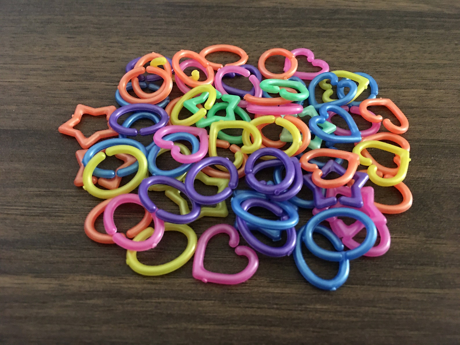 Mixed Shape Chain Links Geometric Linking Shapes Colorful - Etsy