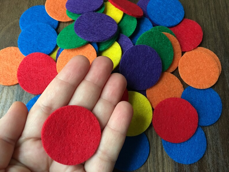 Felt Math Counters For Kids 1 5 Inches Rainbow Colors Math Etsy Felt Math Counters For Kids 1 5 Inches Rainbow Colors Math Etsy