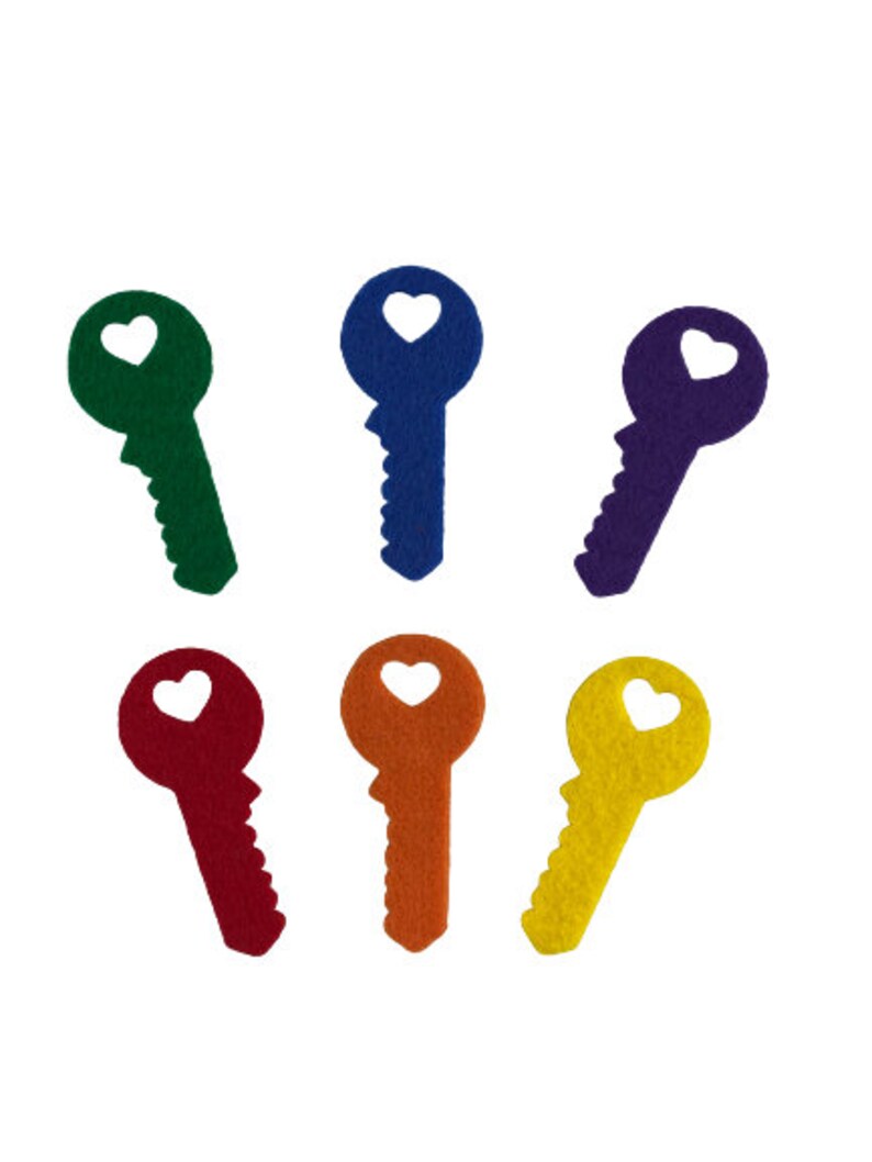 Felt Keys Shapes for Kids Pretend Play Keys House Keys for - Etsy