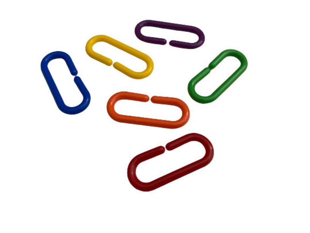 Rainbow Chain Links for Kids, Preschool Fine Motor Sensory Toy, Plastic ...