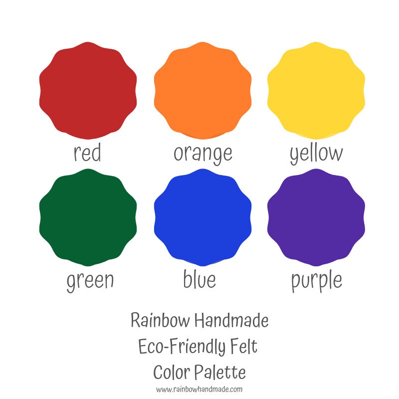 Preschool Number Set 2 Inch Felt Numbers 1-10 for Crafts - Etsy