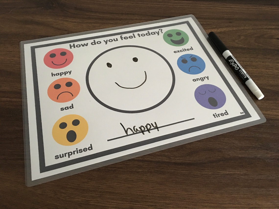 How Do You Feel Today Emotions Feelings Activity Preschool - Etsy