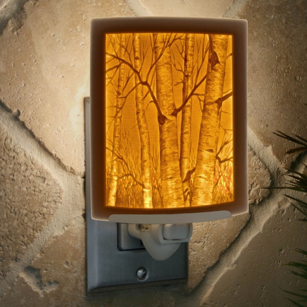 Birch Tree Night Light - Etsy