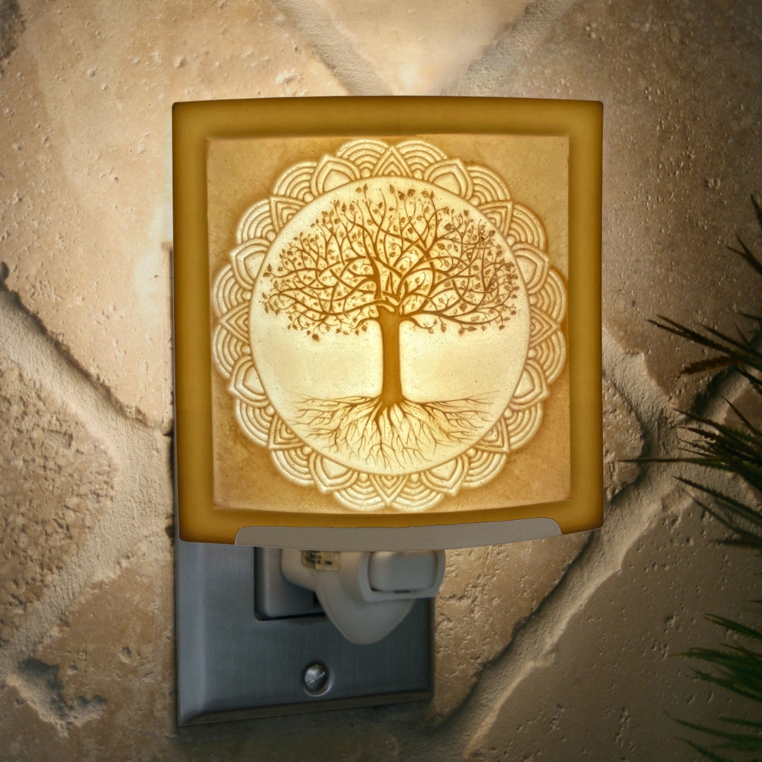 Tree of Life Night Light - Porcelain Lithophane Nature, Mythical ...