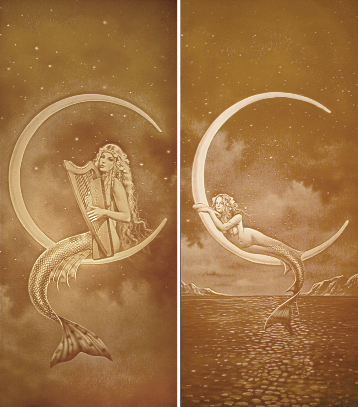 Mermaid Lithophane Lamp Porcelain Luminaire Accent Lamp - Etsy