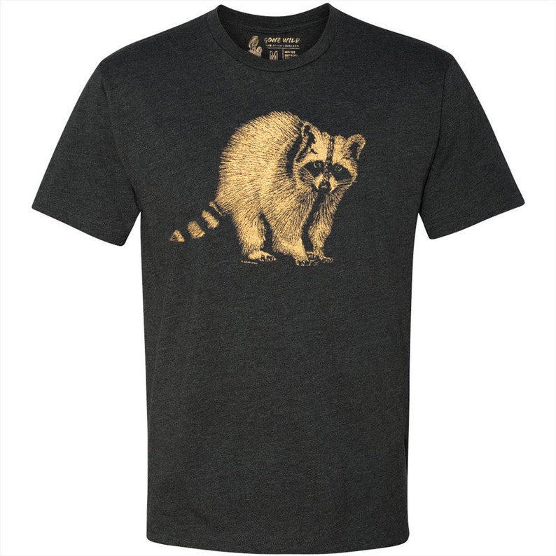 Unisex Raccoon T Shirt, 10% Donated to Animal Causes, Wildlife Tee ...