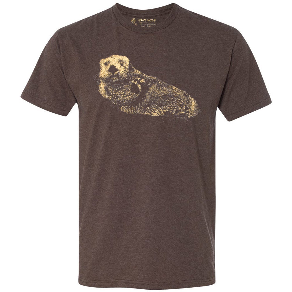 Unisex Sea Otter T Shirt Gift for Men 10% Donated to Animal | Etsy