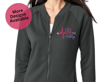 Vet Tech Moisture Wicking Jacket Vet Assistant Full Zip RVT - Etsy