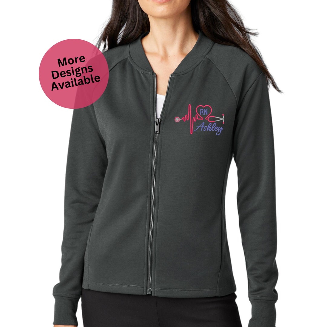 Nurse Bomber Jacket, Medical Assistant Jacket, Nursing Jacket With ...
