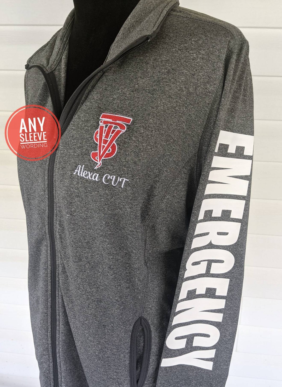 Vet Assistant Jacket, Full Zip Vet Tech Jacket, Veterinarian Gift, Vet ...