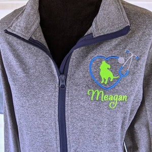 Vet Tech Week Gift, Veterinary Tech Jacket, Vet Assistant, Embroidered ...