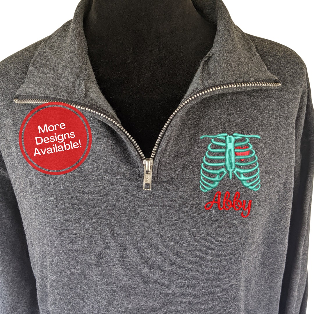 Rad Tech Pullover Sweatshirt, Chest X-ray 1/4 Zip, Radiology Shirt, X ...