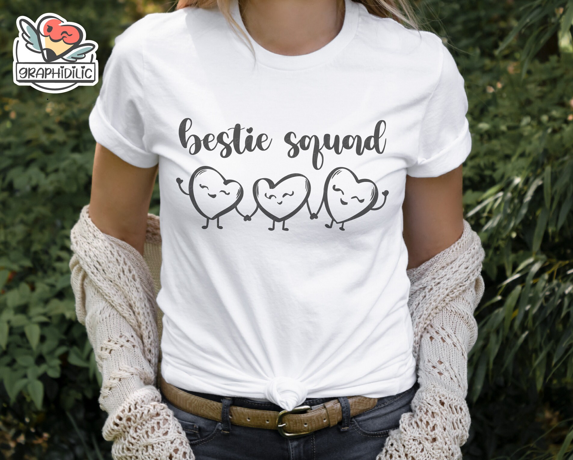 Bestie Squad SVG, Three Best Friends PNG, Besties Gift Png Best Friends ...