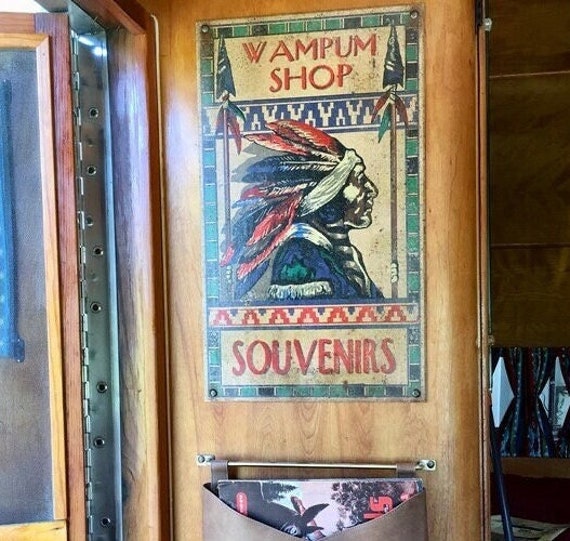Native American Tin Signs Personalized Eagle US Flag Patriotic Native