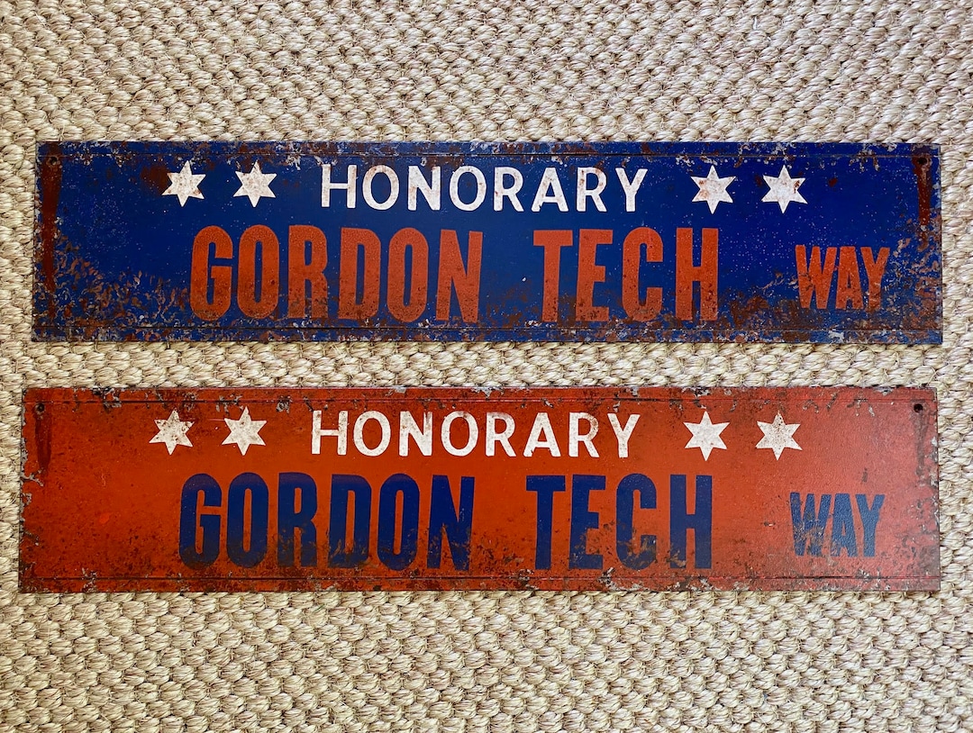 Gordon Tech High School Sign: Handmade Faux Vintage Chicago Street Sign ...