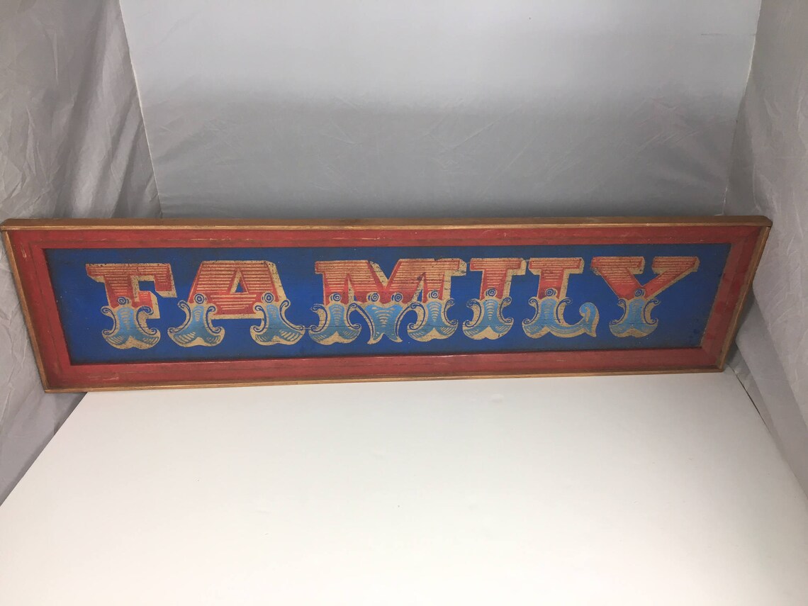 FAMILY Vintage Wood Cabin Sign - Etsy