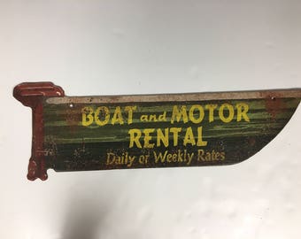 Boat Rental Sign - Etsy