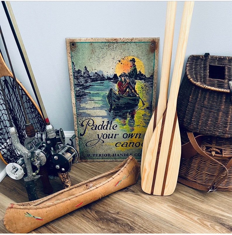 Paddle Your Own Canoe Vintage Faux Tin Cabin Sign - Etsy