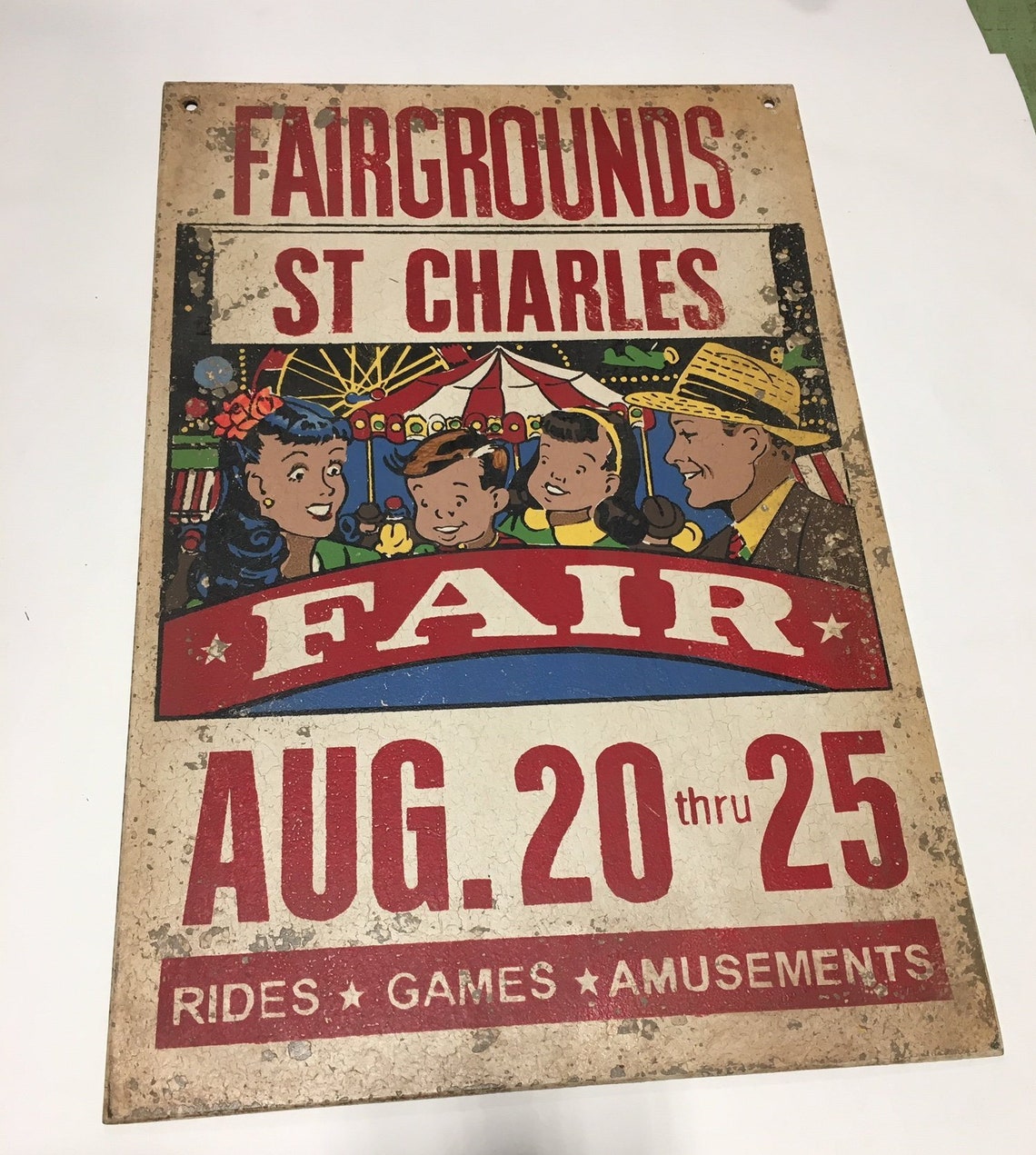 Fairground Fair Vintage Sign CUSTOMIZE With Your Location - Etsy New ...