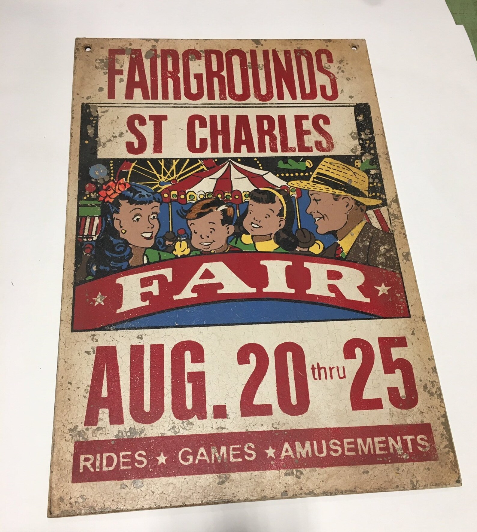 Fairground Fair Vintage Sign CUSTOMIZE With Your Location - Etsy New ...