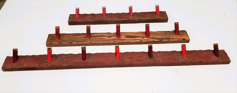 Shotgun Shell Coat Rack Vintage Red Barnwood Finish - Etsy