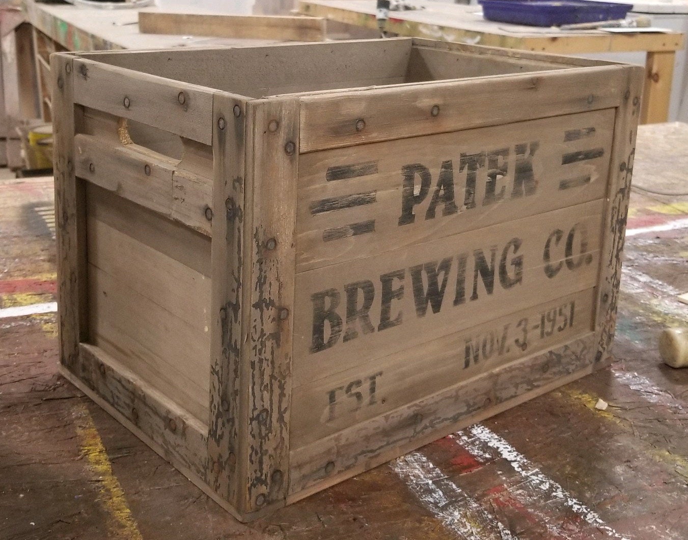 CUSTOMIZABLE Vintage Wood Crates Brewing Beer Crates Toy - Etsy