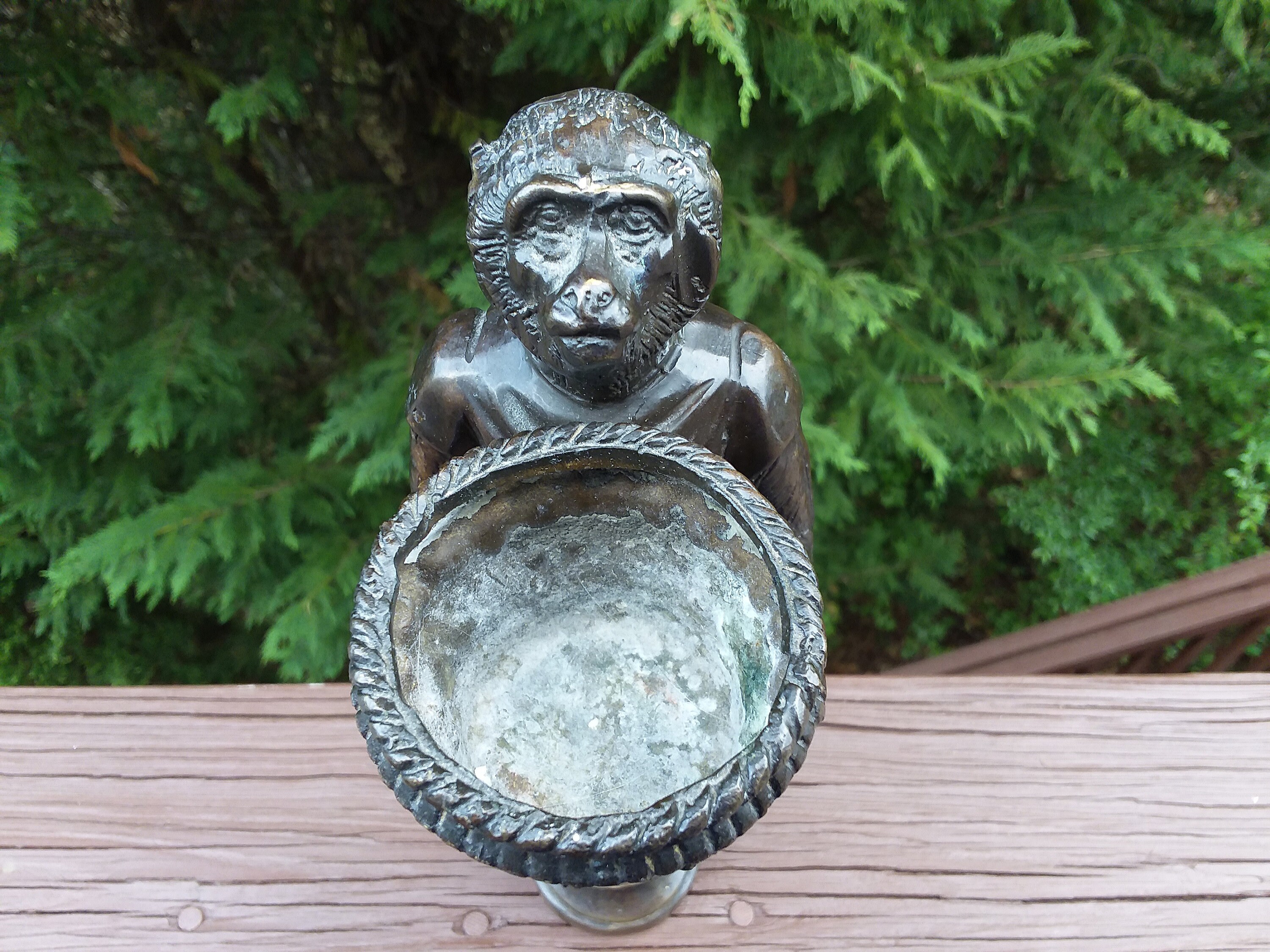 Vintage Chinese Brass Bronzed Monkey Figure Figurine Statue - Etsy