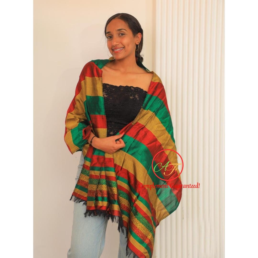 Ethiopian Cute Scarf , Habesha Scarf, Ethiopian Flag, Habesha Dress ...
