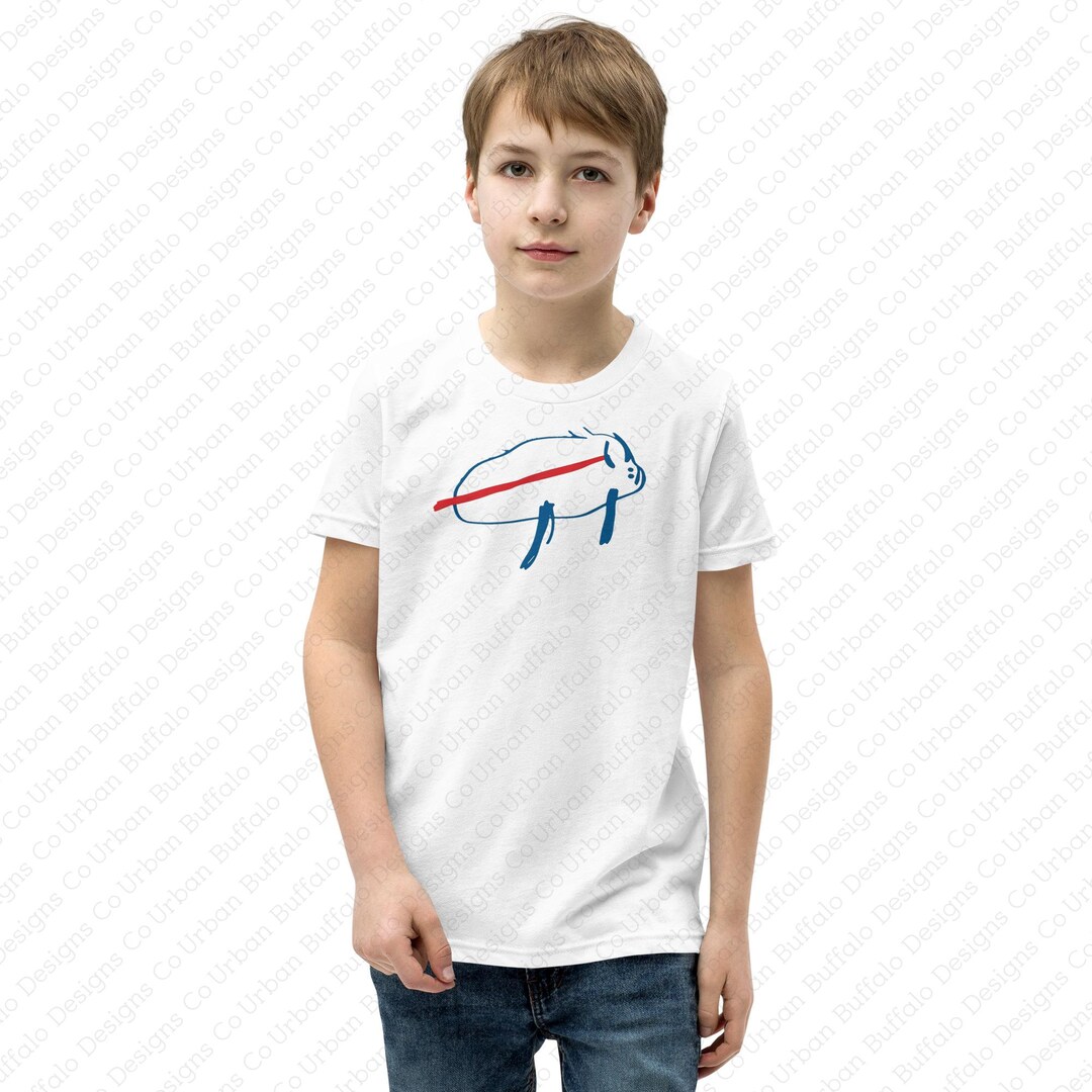 Josh Allen Logo Youth Tshirt // Kids Buffalo Tee - Etsy