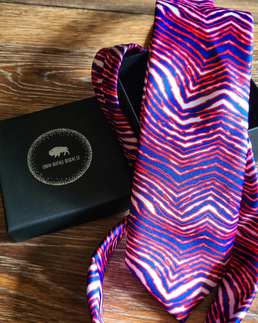Buffalo Zuba Silk Necktie - Etsy