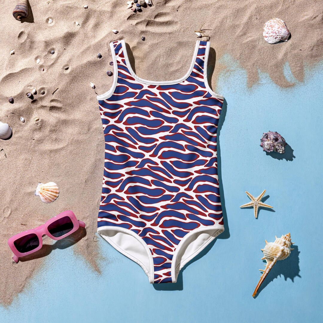 Buffalo Wave Kids Swimsuit // Buffalo Football Kids Onepiece Swim - Etsy