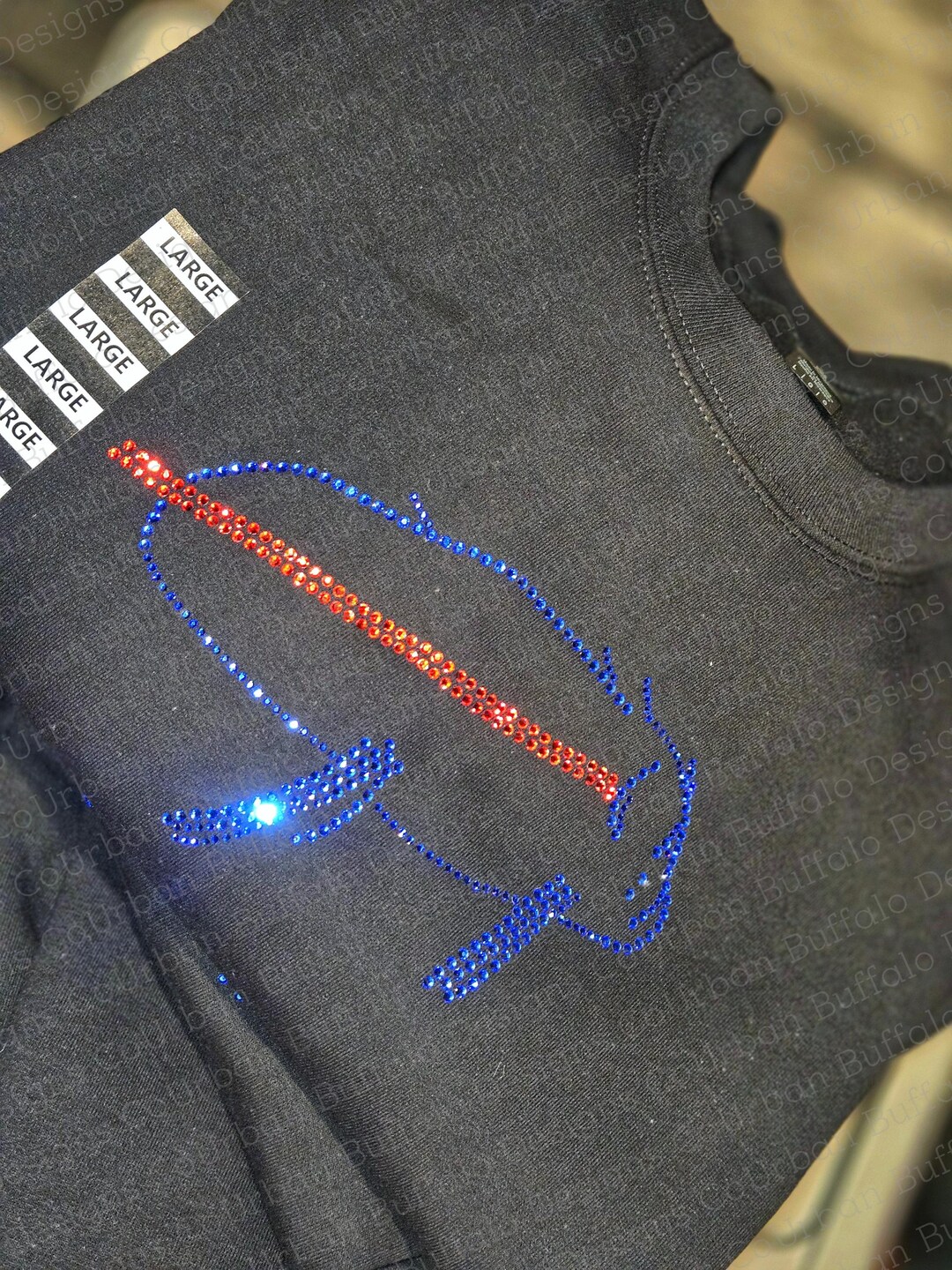 Josh Allen Logo Rhinestone Crewneck - Etsy