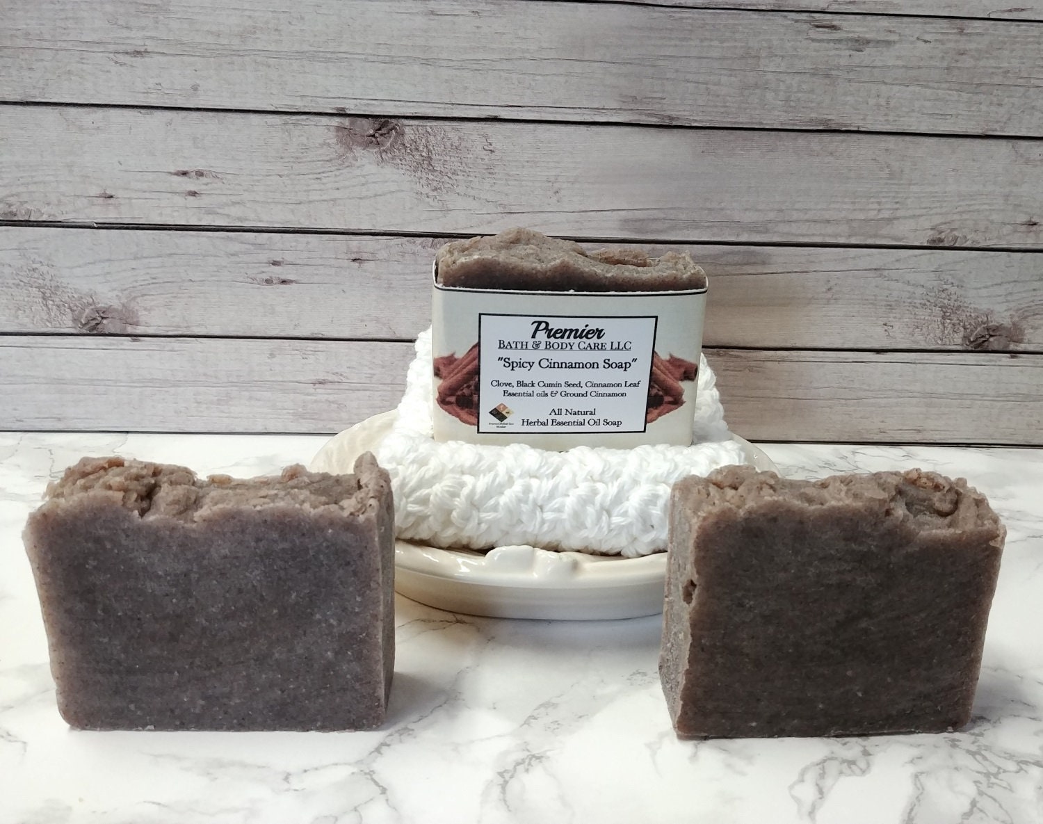 Spicy Cinnamon Soap Bar, All Natural Herbal Soap, with Black Cumin Seed Oil