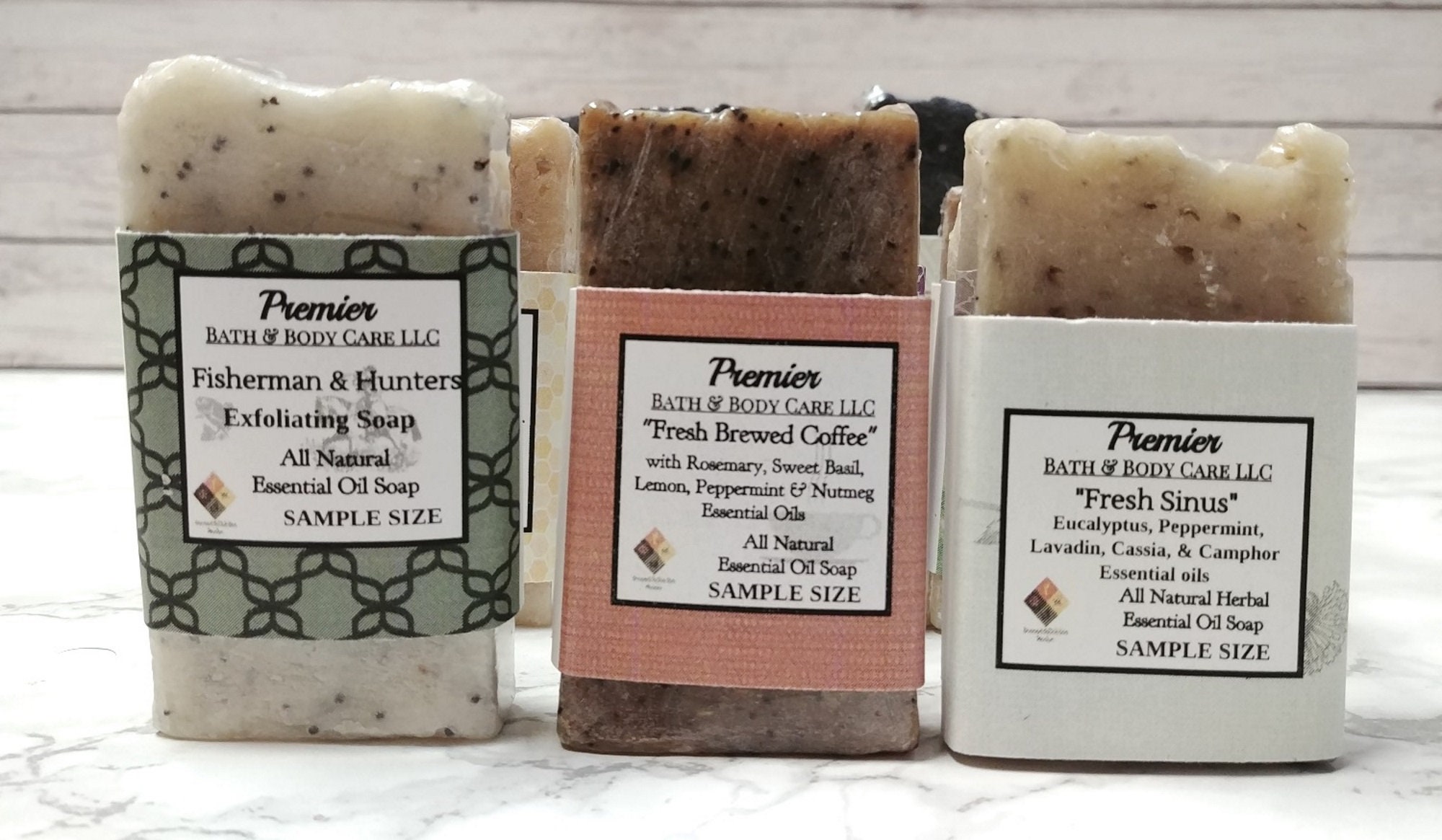 Handmade Soap Samplers, Travel Size Soaps, 6-Pack Sample Set