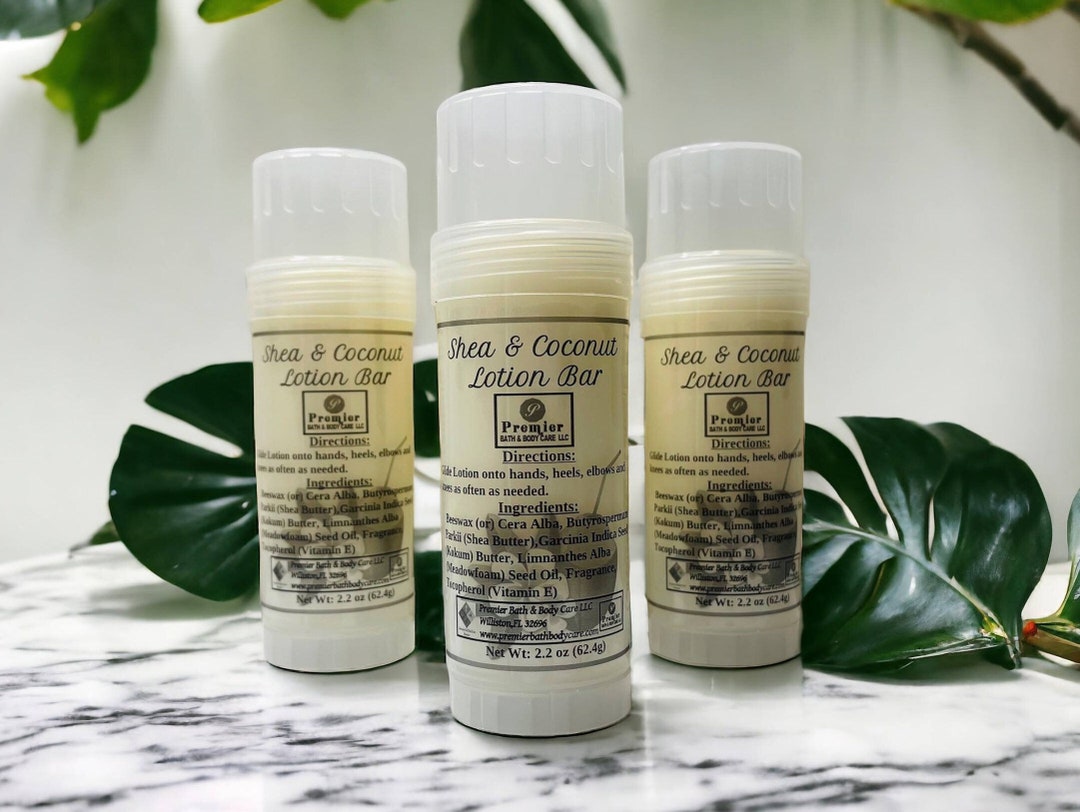 Solid Lotion Stick | Moisturizing Solid Lotion Bar | Shea & Coconut ...