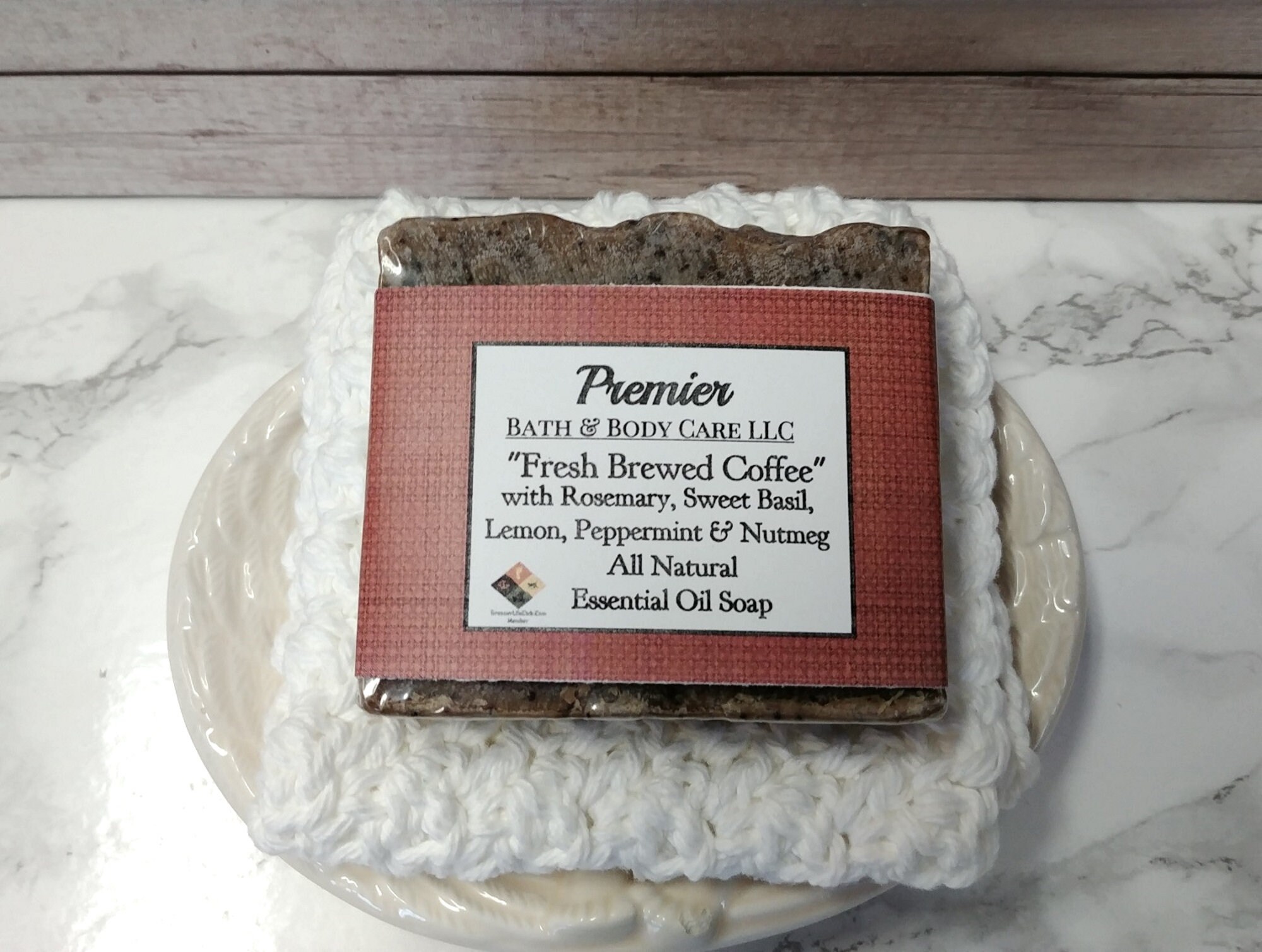 All Natural Coffee Soap, Exfoliating Coffee Scrub Soap Bar