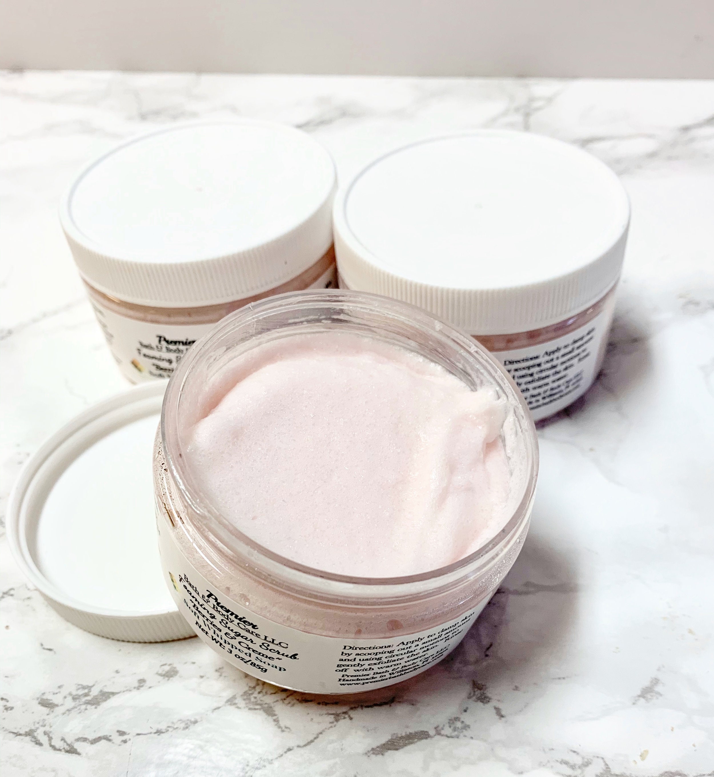 Whipped Sugar Scrub Soap, Exfoliating Scrub,