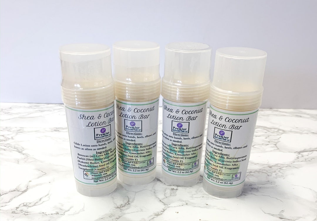 Solid Lotion Stick Moisturizing Solid Lotion Bar Shea & Coconut Foot ...