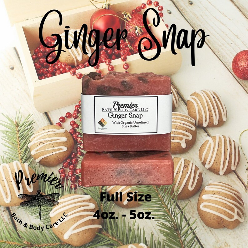 Ginger Snap Gingerbread Natural Handmade Soap, Limited Edition Fall ...
