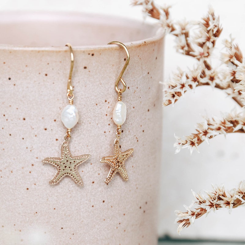Starfish Earrings - Etsy