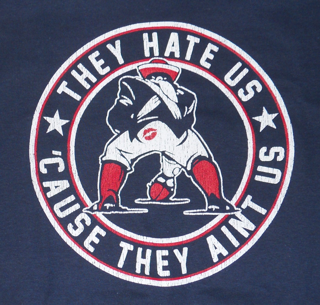 Patriots They Hate Us Cause They Ain't Us New England Football Tee ...