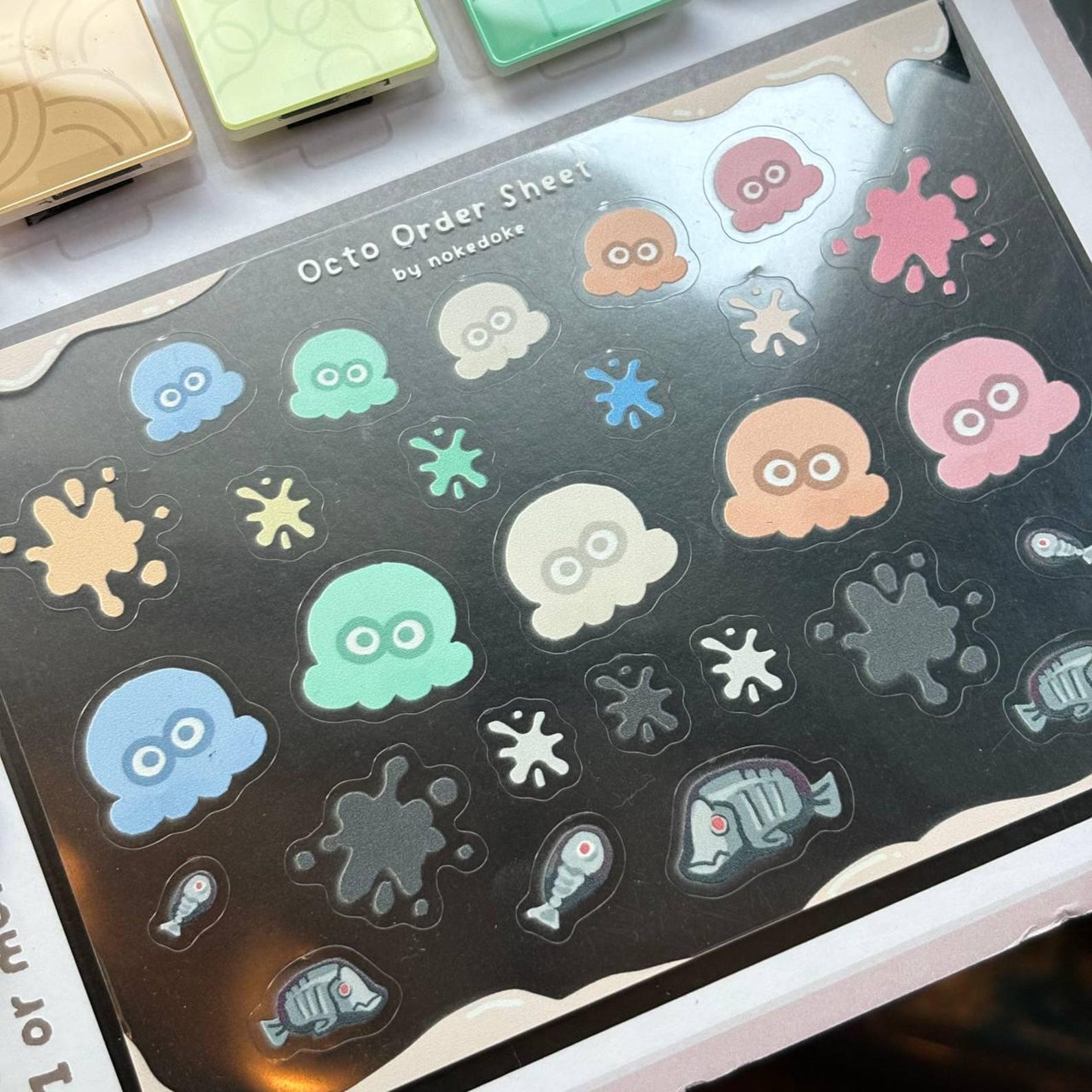 SPLATOON Color Chip Acrylic Pins & Sticker Sheet [side Order] - Etsy